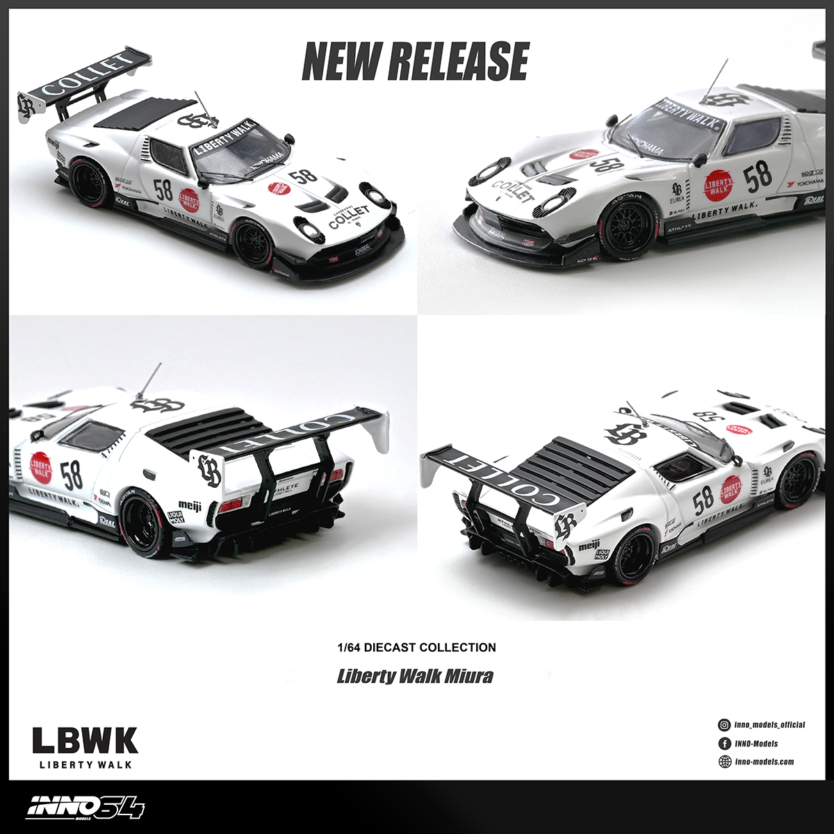PRÉ-ORDER *** LB-Silhouette WORKS Miura GT 1:64 INNO64 - Atacado de ...