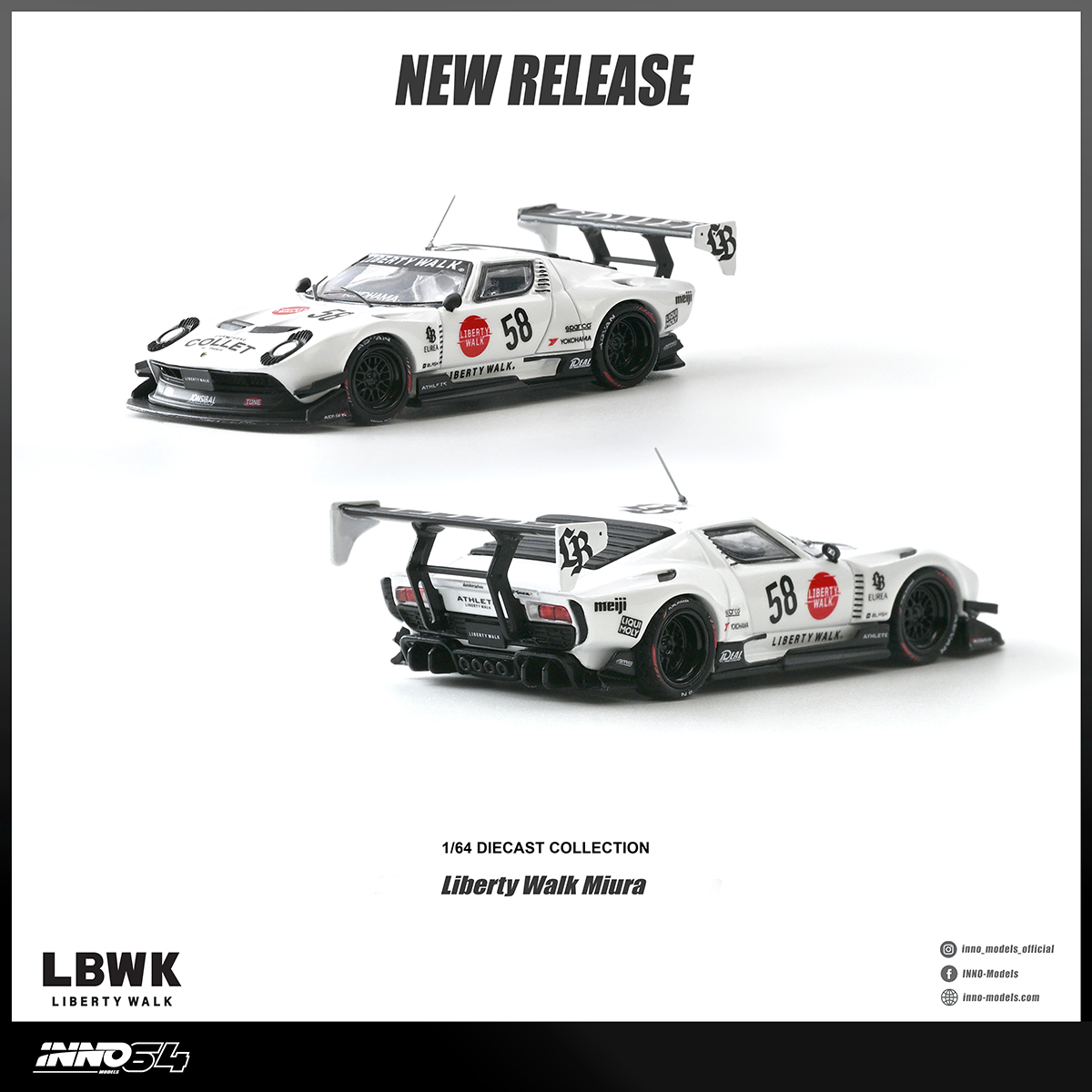 PRÉ-ORDER *** LB-Silhouette WORKS Miura GT 1:64 INNO64 - Atacado de ...