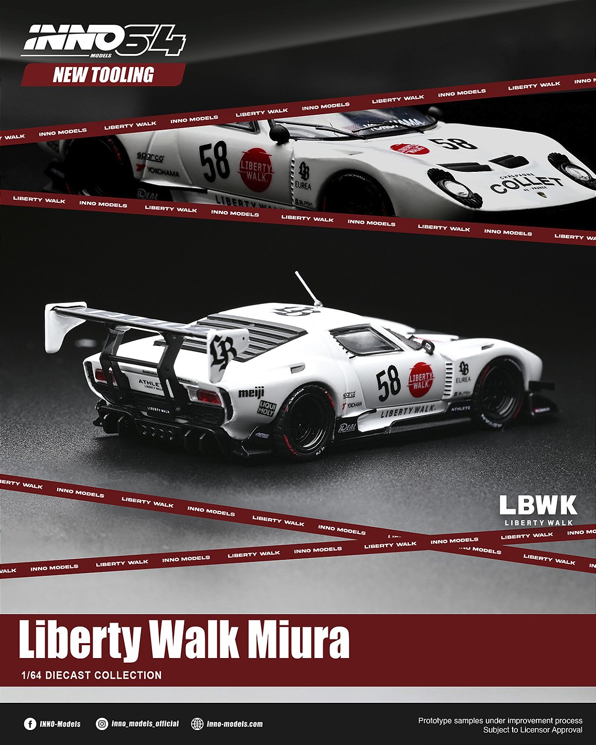 PRÉ-ORDER *** LB-Silhouette WORKS Miura GT 1:64 INNO64 - Atacado de ...