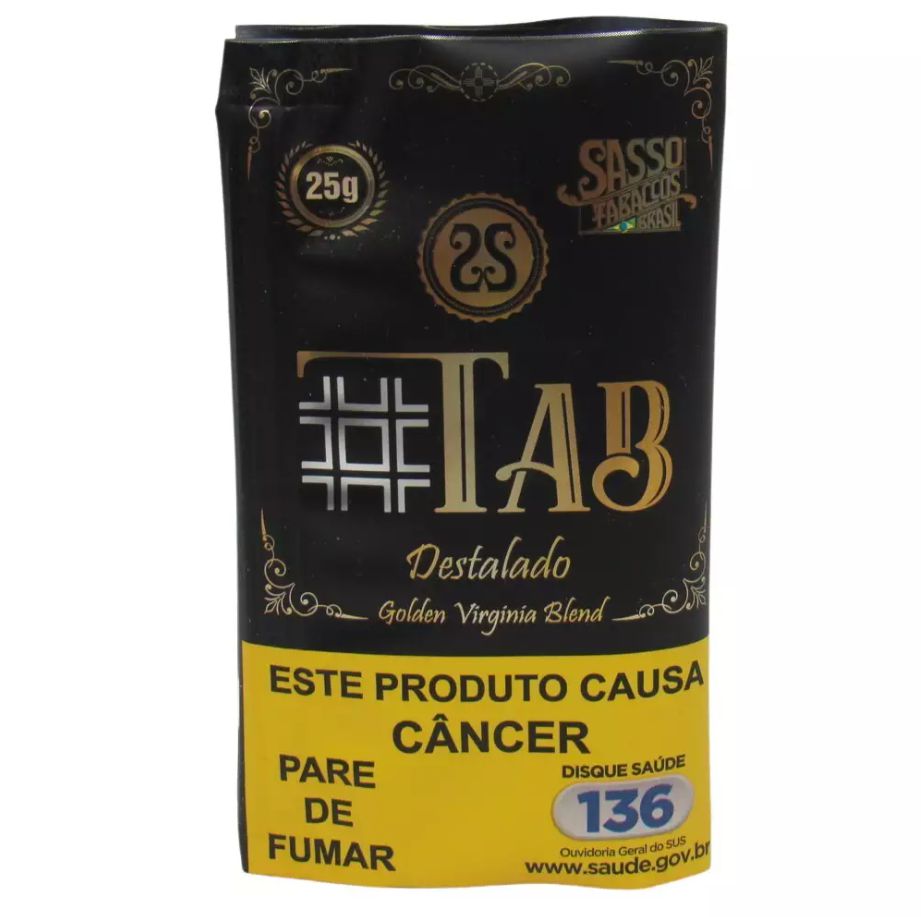 Tabaco/Fumo para Cigarro Sasso Tab Golden Virgínia Blend 25g-CX 10 bag ...