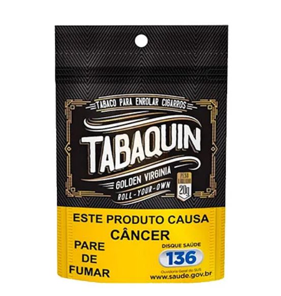 Tabaco/Fumo para Cigarro Tabaquin Golden Virgínia 20g - CX 5 bag ...