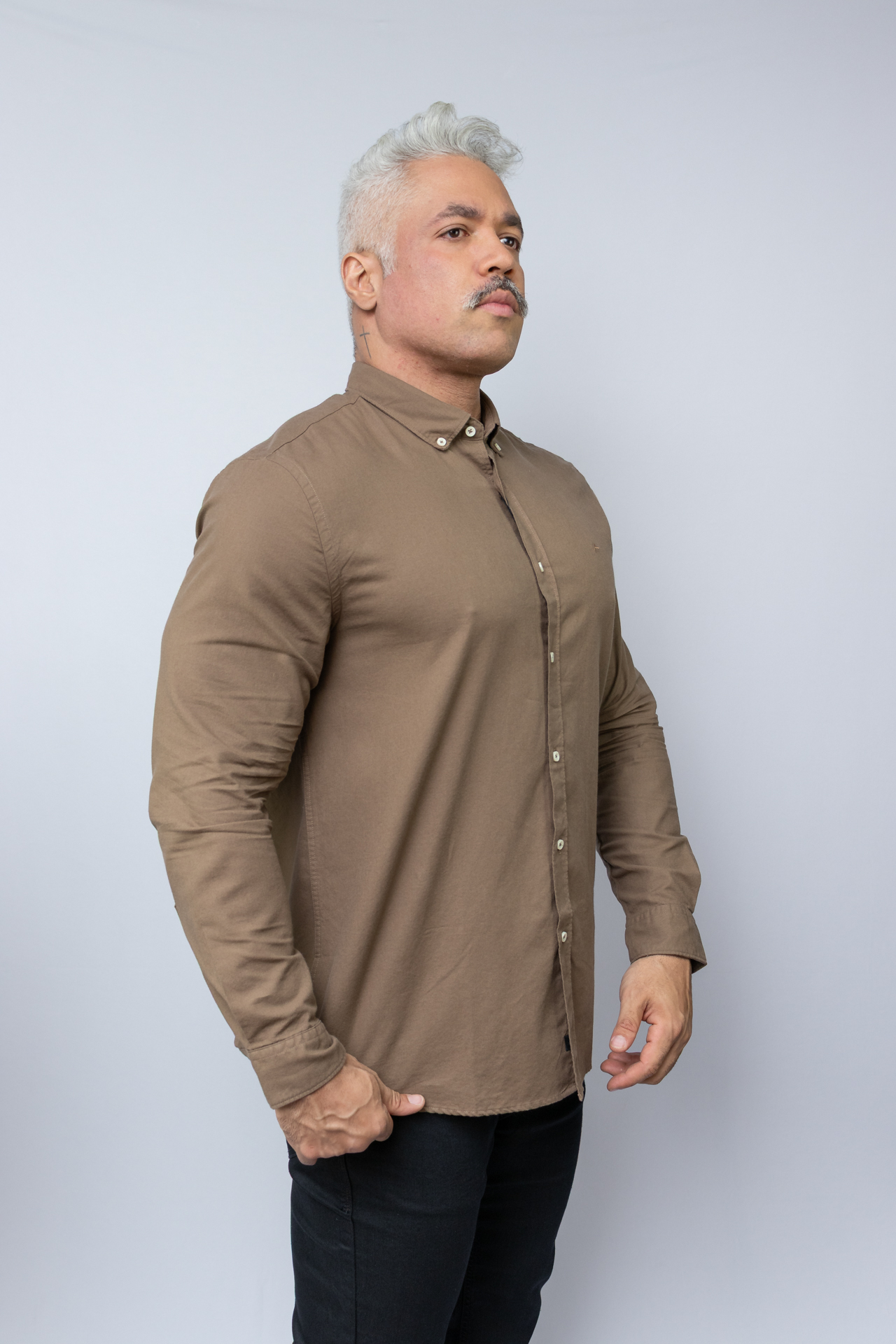 Camisa Aramis Manga Longa Move Slim Oxford Button-Down Planalto ...