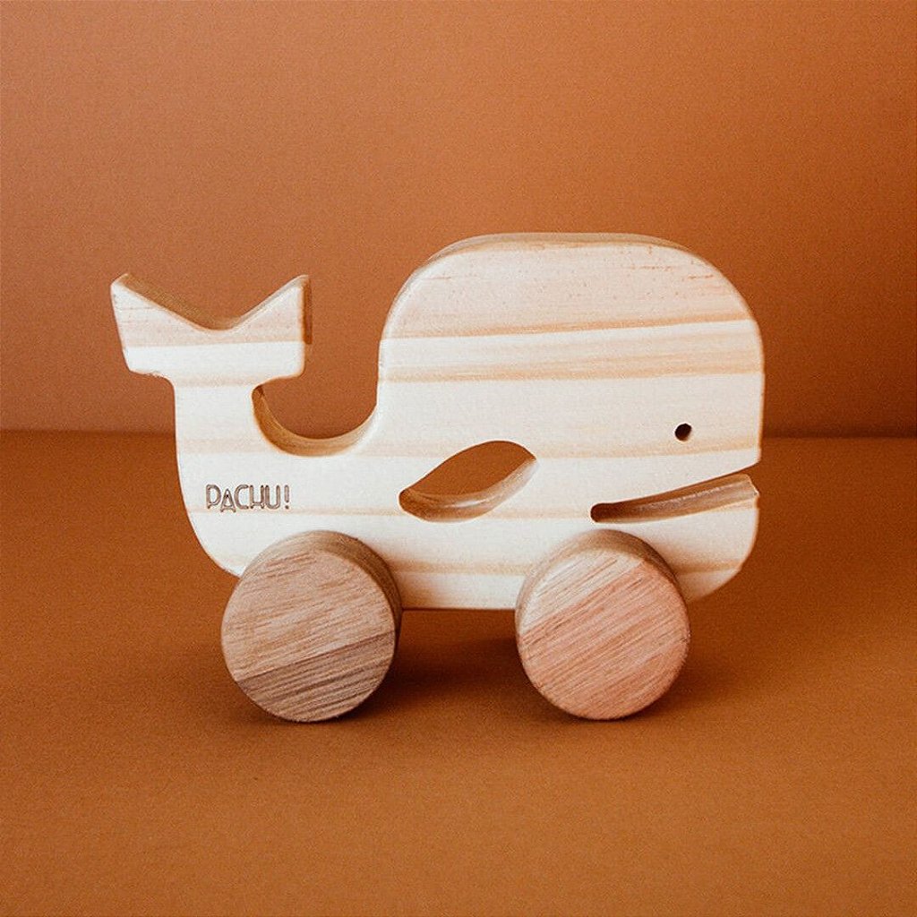 Carrinho Baleia Benê de Madeira - Pachu Design - Casa do Brinquedo ...