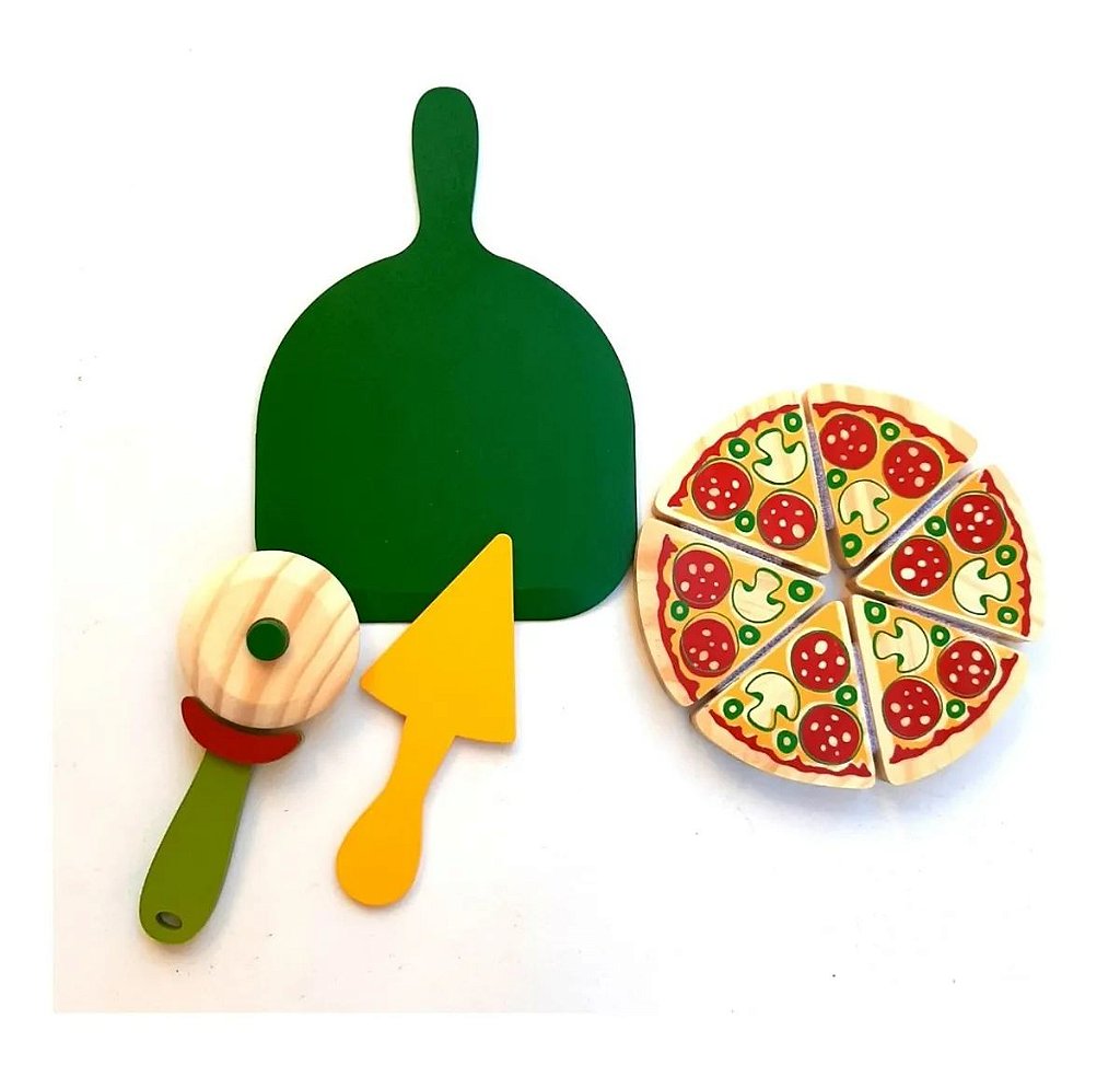 Coleção Comidinhas – Pizza Cortar com Velcro - Newart Toy - Casa do ...