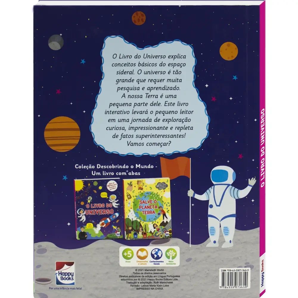 Descobrindo o Mundo - Um livro com abas: Livro do Universo - Happy ...