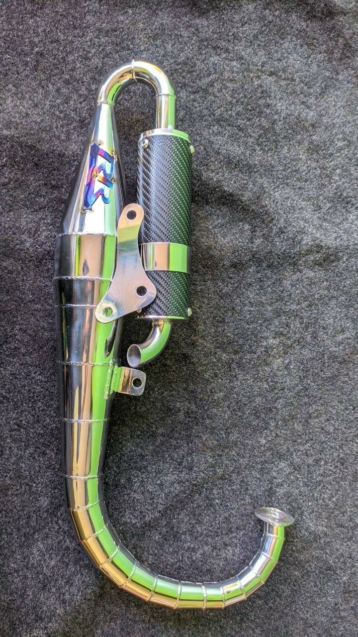 Escapamento dimencionado para Yamaha bws com kit térmico de 70cc - RR ...