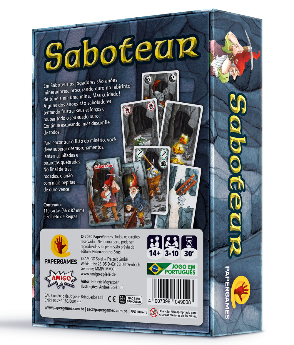 Saboteur - Jogo de Cartas de Estratégia e Traição | Expresso BG ...