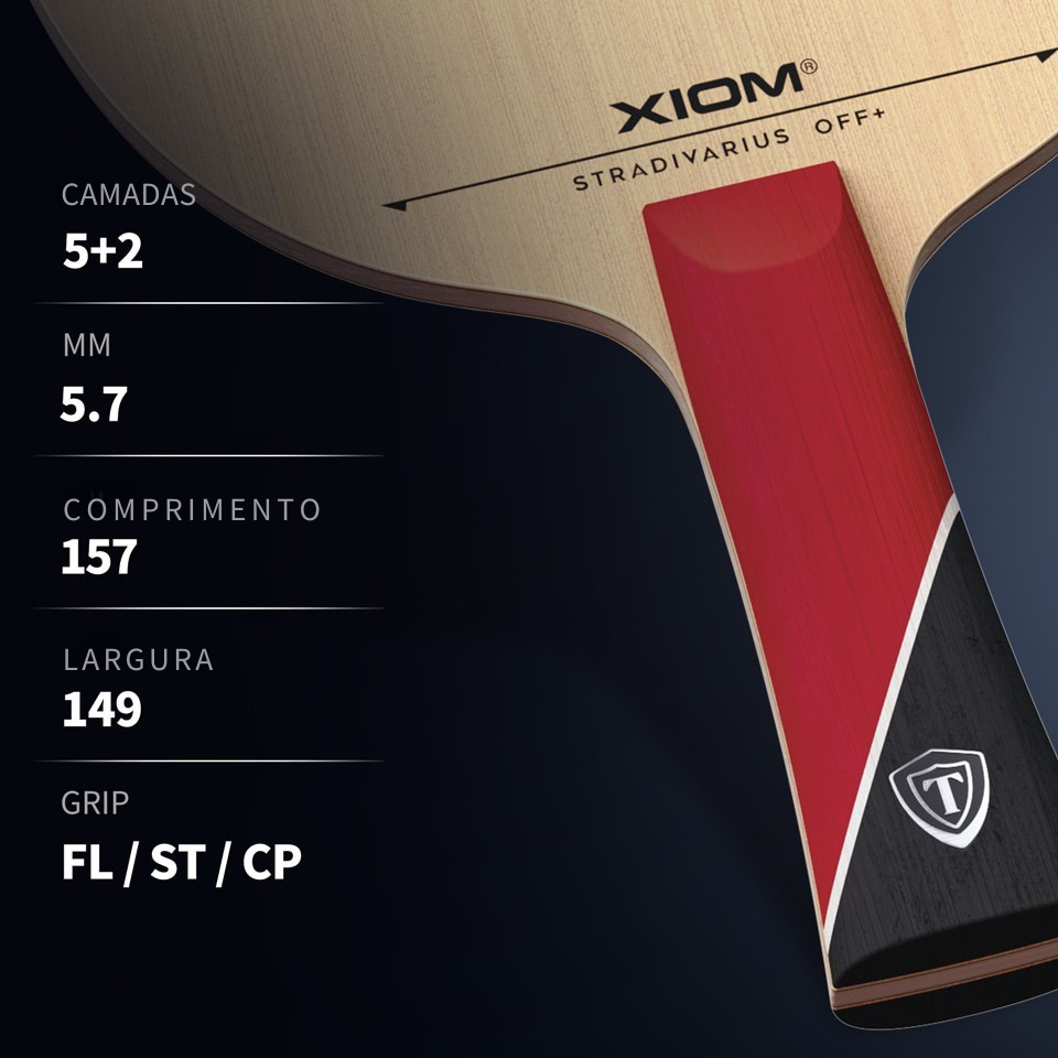 Raquete para tênis de mesa ping pong classica XIOM Novus Stradivarius - OPERATT | Materiais para ...