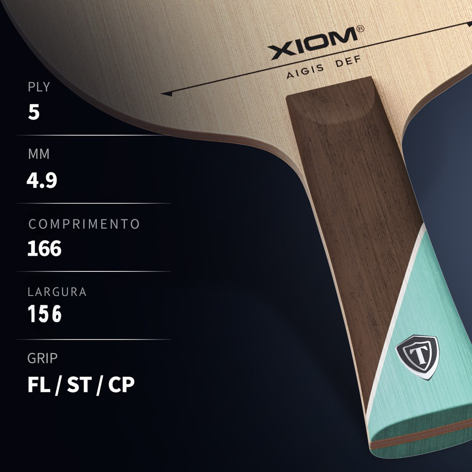 Madeira para tênis de mesa ping pong XIOM modelo Novus Aigis - OPERATT | Materiais para Tênis de ...