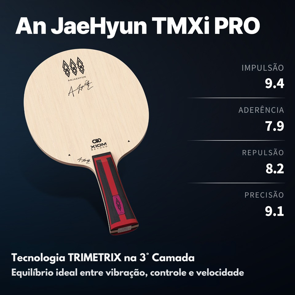 Madeira para tênis de mesa ping pong XIOM modelo An JaeHyun TMXi PRO - OPERATT | Materiais para ...