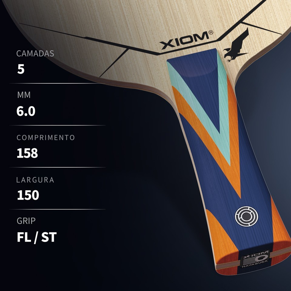 Madeira Clássica XIOM - HAYABUSA OFF PRO - OPERATT | Materiais para Tênis de Mesa