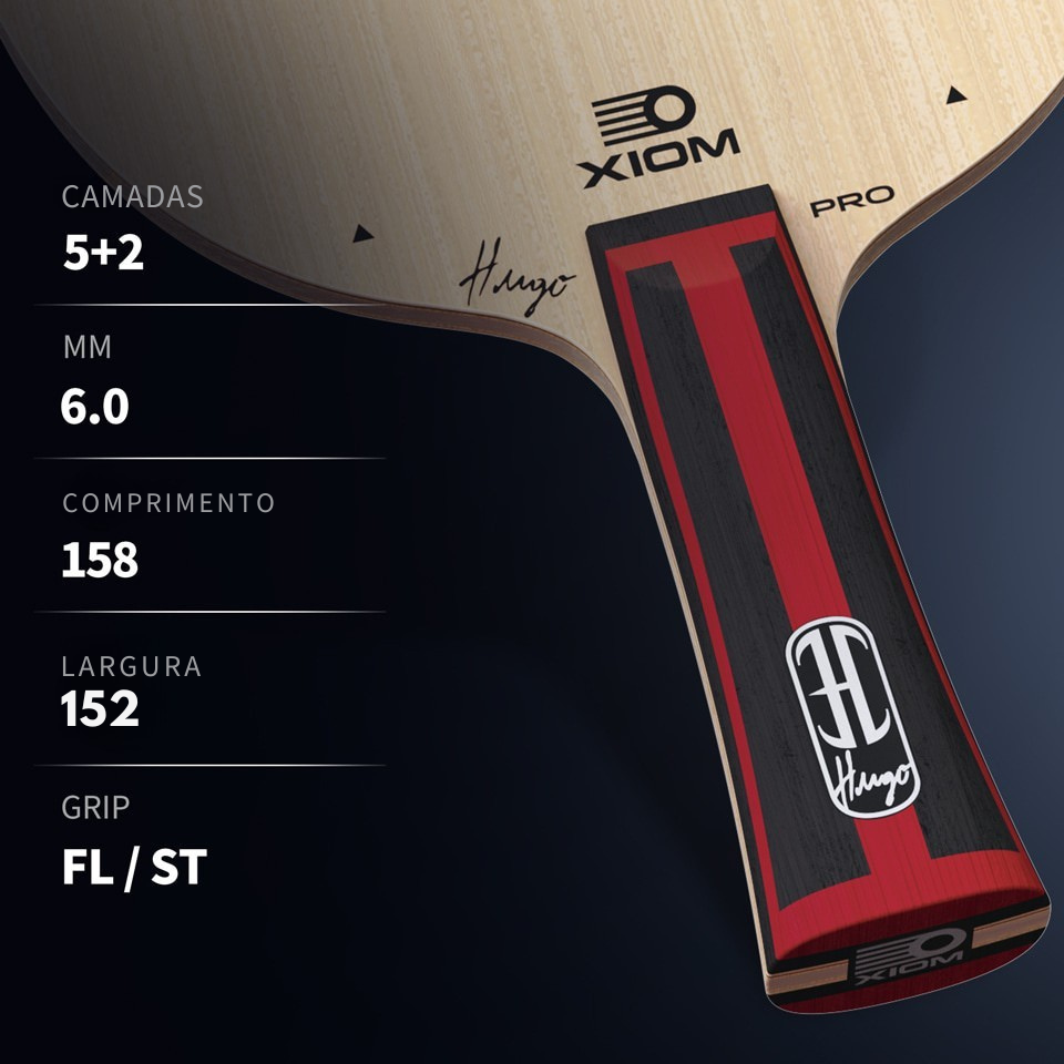 Madeira Clássica XIOM - Hugo Calderano TMXi PRO - OPERATT | Materiais para Tênis de Mesa