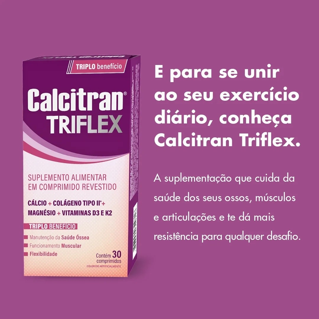 CALCITRAN TRIFLEX 30 COMPRIMIDOS - OUTLET SAUDE BELEZA E BEM ESTAR