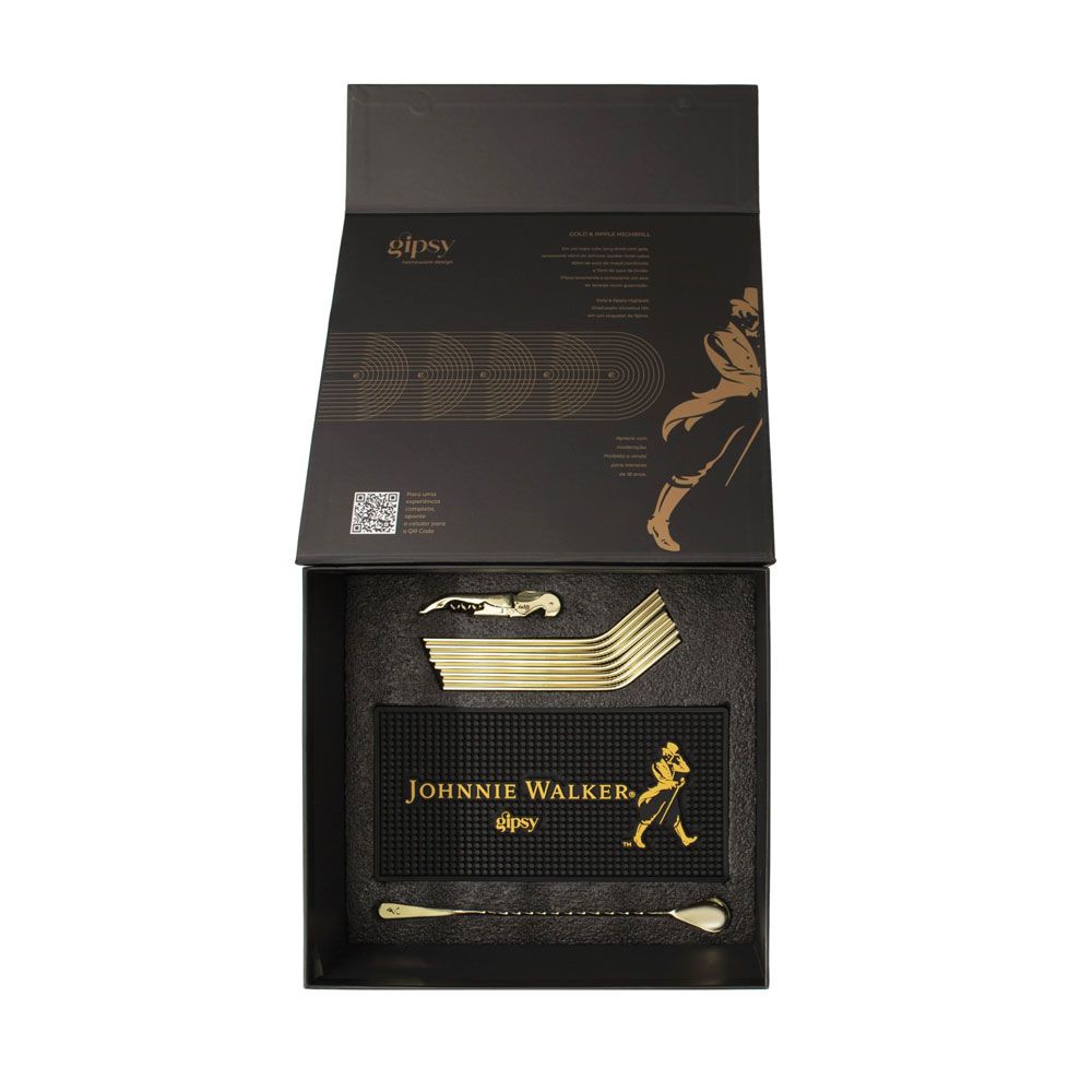 Kit Home Bar 17 Peças Johnnie Walker Gipsy Gold - Giralar - A loja da ...