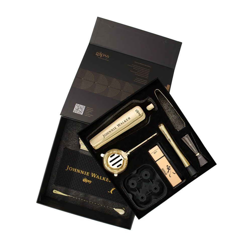 Kit Home Bar 17 Peças Johnnie Walker Gipsy Gold - Giralar - A loja da ...