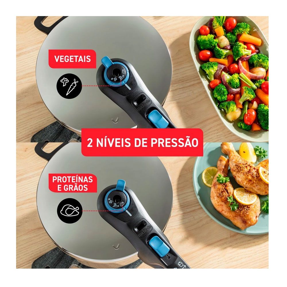 Panela De Pressão 4L Trendy Rochedo EI40 Inox - Giralar - A loja da sua ...