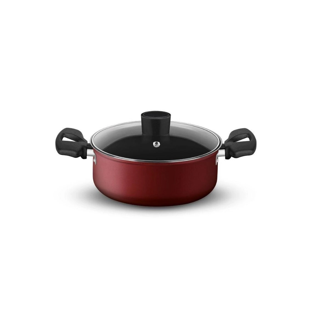 Conjunto De Panelas Rochedo Limpa Fácil 5 Peças Vermelho - Giralar - A ...