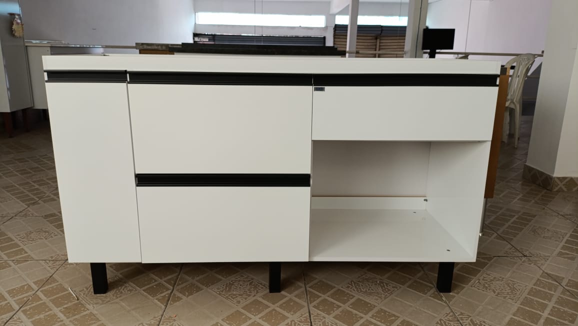 Armário de Cozinha Com Entrada para Forno Queen 1,5m - ReformAqui ...