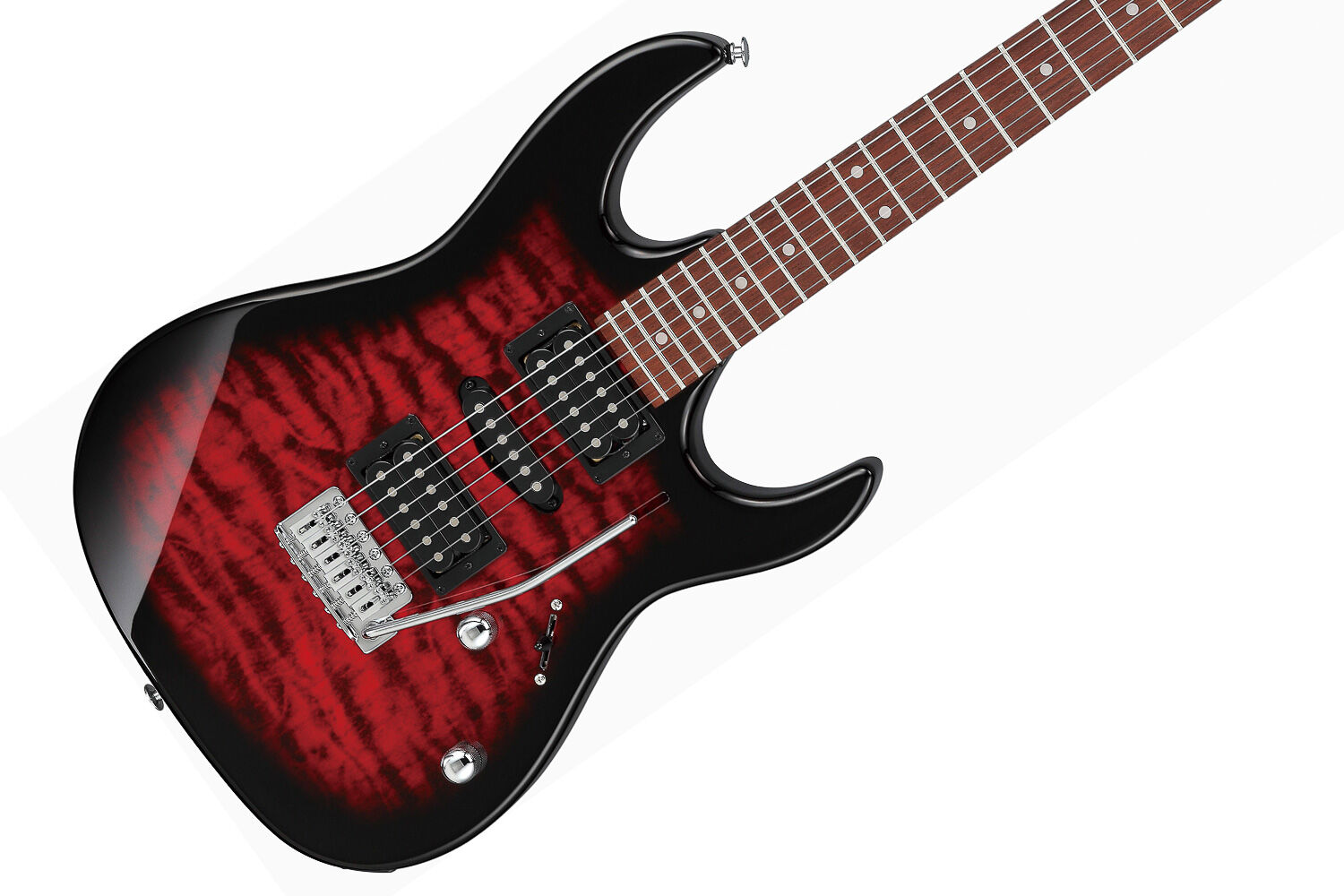 Guitarra RG GIO Transparent Red Burst Ibanez GRX70QA-TRB [F035] - Loja ...