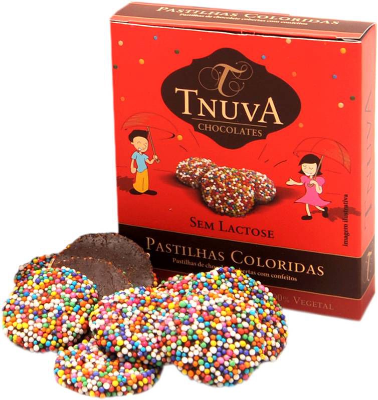 Kit 3 Pastilhas de Chocolate Coloridas Tnuva 50g - Vegano - Casa Veg ...