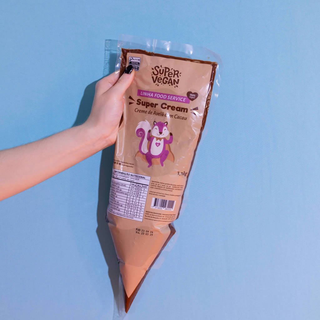 Creme de Avelã Com Cacau Super Cream Super Vegan 1,1kg - Vegano - Casa ...