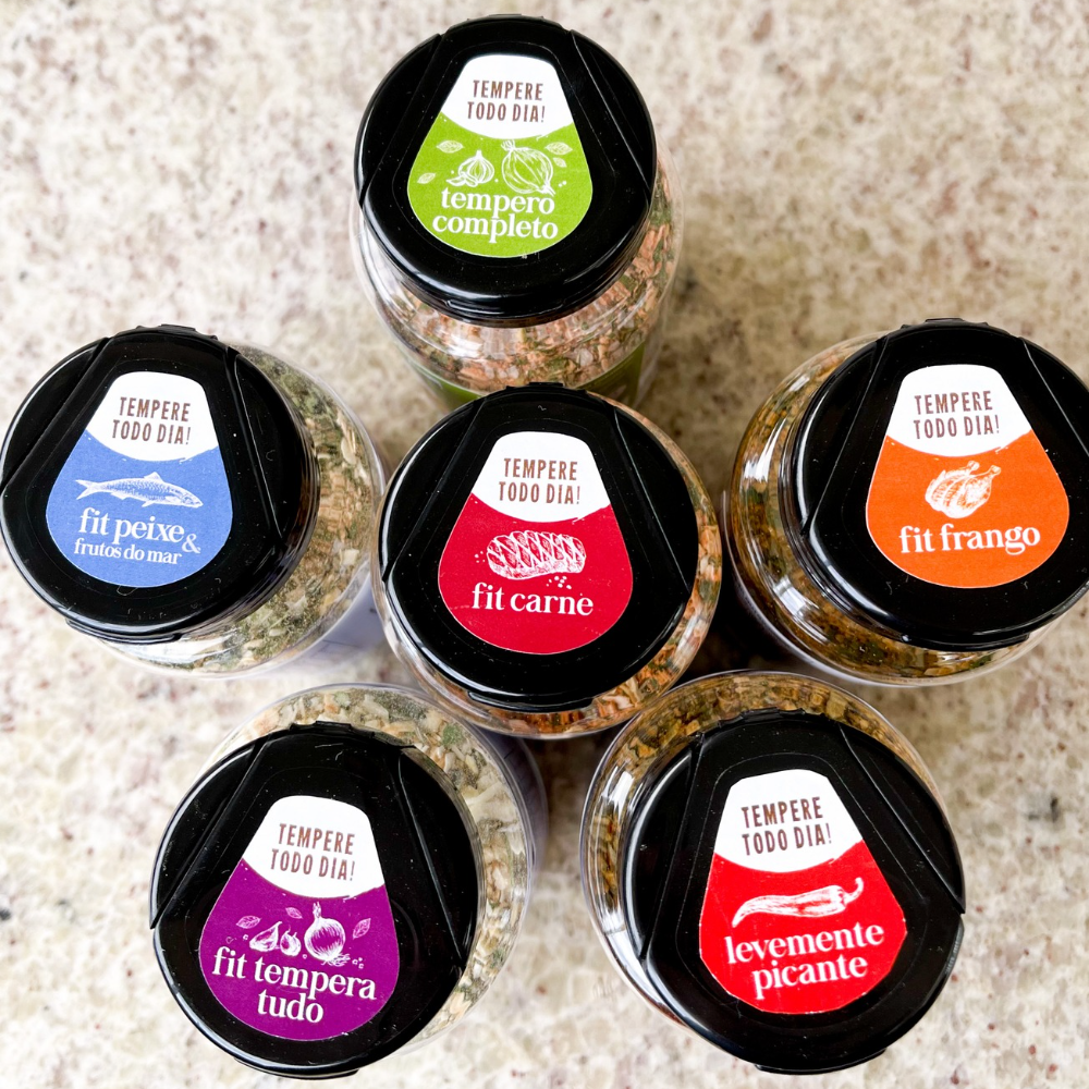 Kit 6 Mix Temperos Secos Naturais Carne Frango Picante Peixe Sem Glúten ...