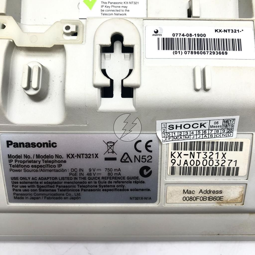 Telefone IP Panasonic KX-NT321, com Garantia - ShockTI - Comércio de ...