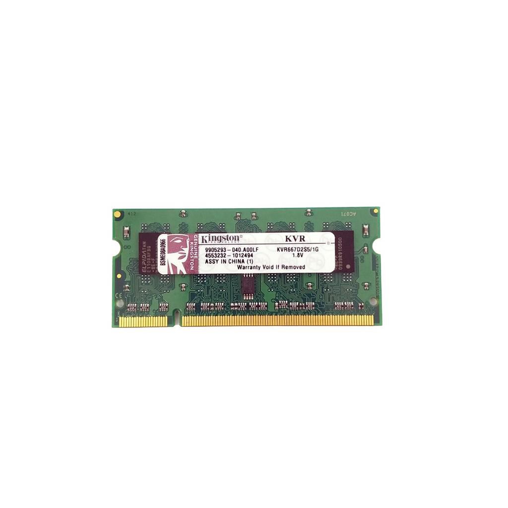 Memória Ram Kingston Kvr667d2s5 1g Ddr2 1gb 667 Sodimm Shockti