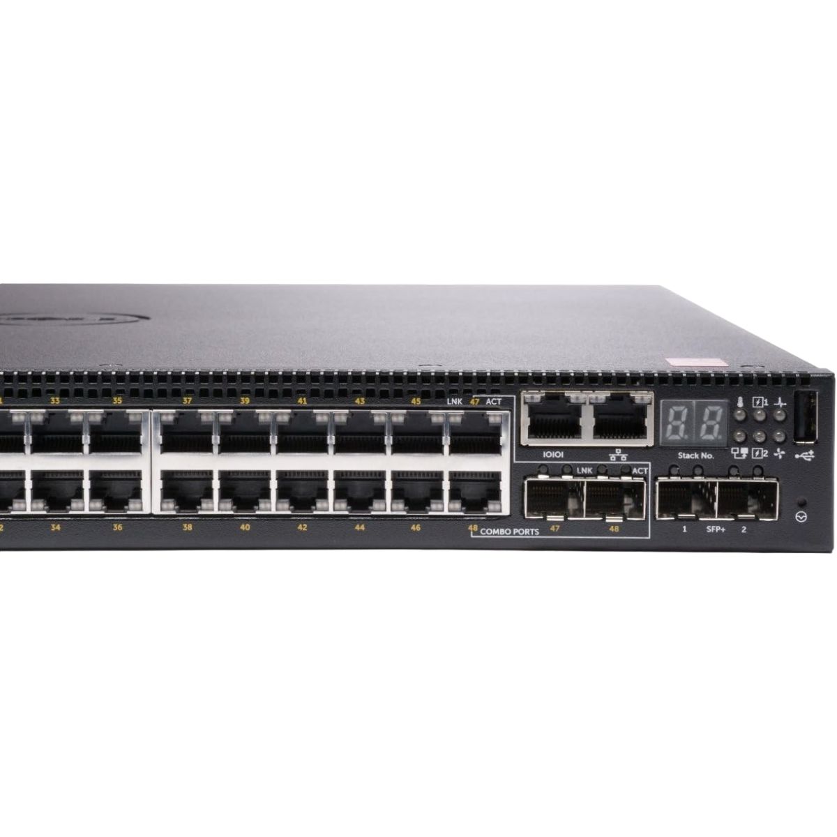 Switch Dell N3048P: 48x portas PoE+ 10/100/1000, 2x SFP+ 10Gb, 2x SFP ...