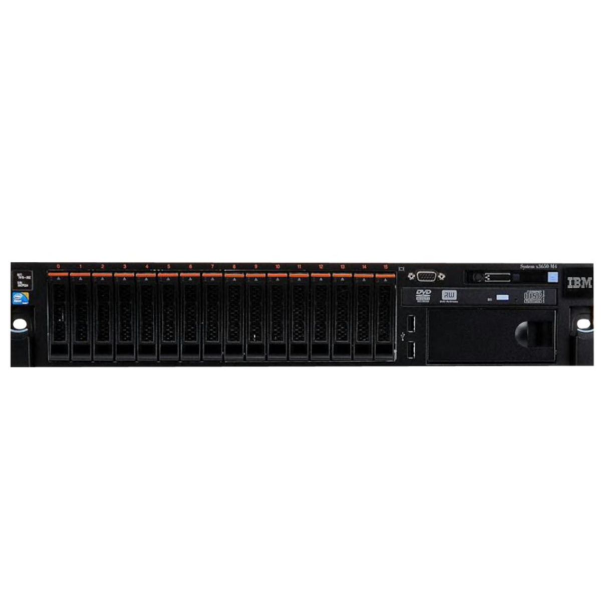 Servidor IBM X3650 M4 c/ 8 Baias de 2,5": 2 Xeon E5-2650, Ram 64Gb, 1 ...