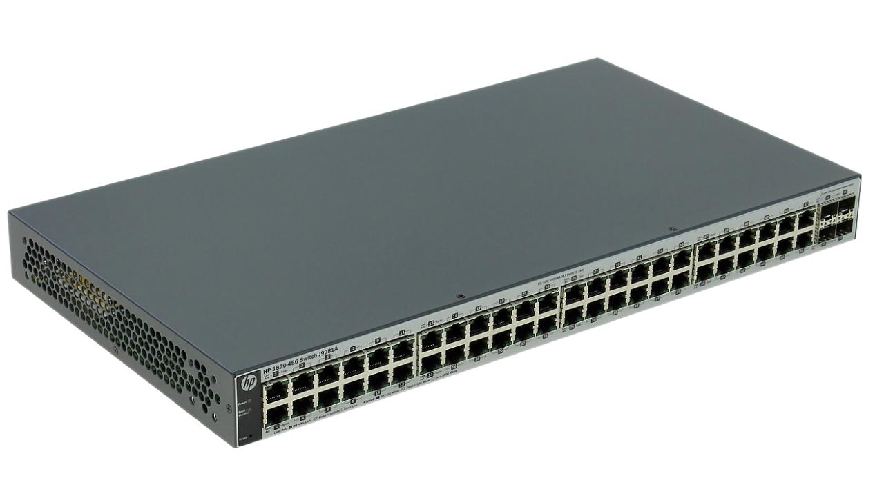 Switch HP 1820-48G (J9981A) 48x Portas 10/100/1000 + 4x SFP - ShockTI ...