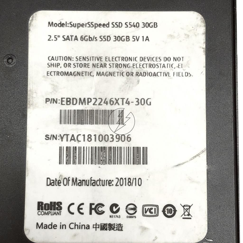 SSD 30GB 2,5" SATA, Diversas Marcas - ShockTI - Comércio de Informática