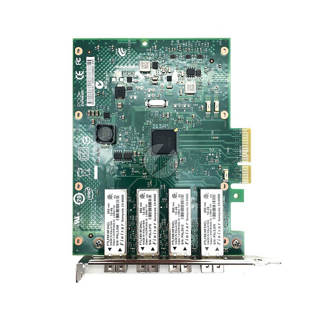 Placa de rede óptica Intel I340-F4 E1G44HFG1P20 c/ 4x módulo - ShockTI ...