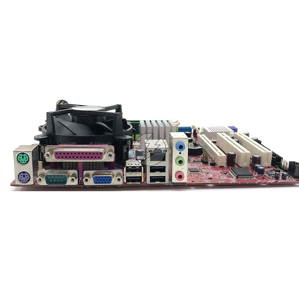 Kit Placa Mãe Intel 775 + CPU Dual Core 2.70Ghz + 2GB + Cooler ...