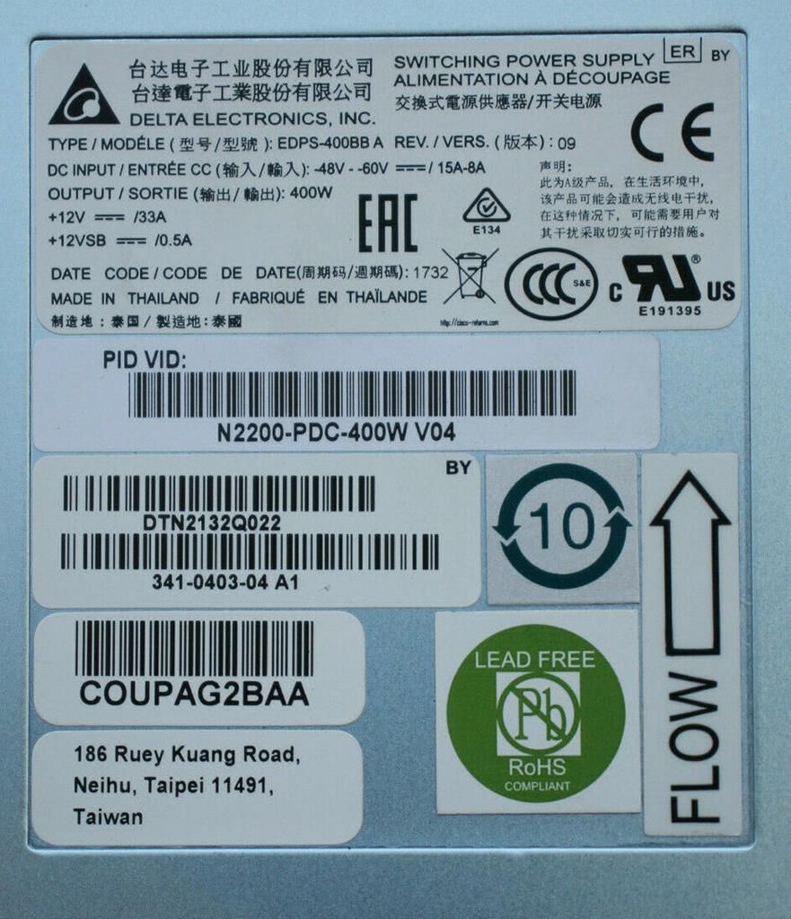 Fonte Servidor DC, EDPS-400BB, 400W - ShockTI - Comércio de Informática