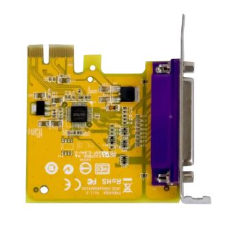Placa Pci-ex Express Lpt1, Paralela, Db25 Impressora Sunix Par6408a ...