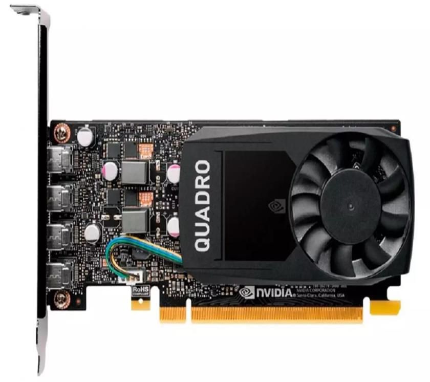 Placa de Vídeo NVIDIA Quadro P620: 2GB, 512 CUDA, 4x mDP, Perfil Alto ...