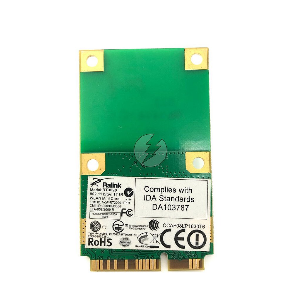 Placa wireless Ralink RT3090: PCI-e Minicard - ShockTI - Comércio de ...