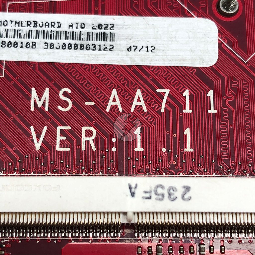 Placa mãe de Pc All in One Itautec Intel MS-AA711 - ShockTI - Comércio ...