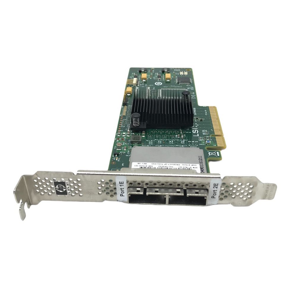 Placa Controladora HBA LSI SAS9200-8E-HP H3-25214-00C: 6 Gbps, Perfil ...