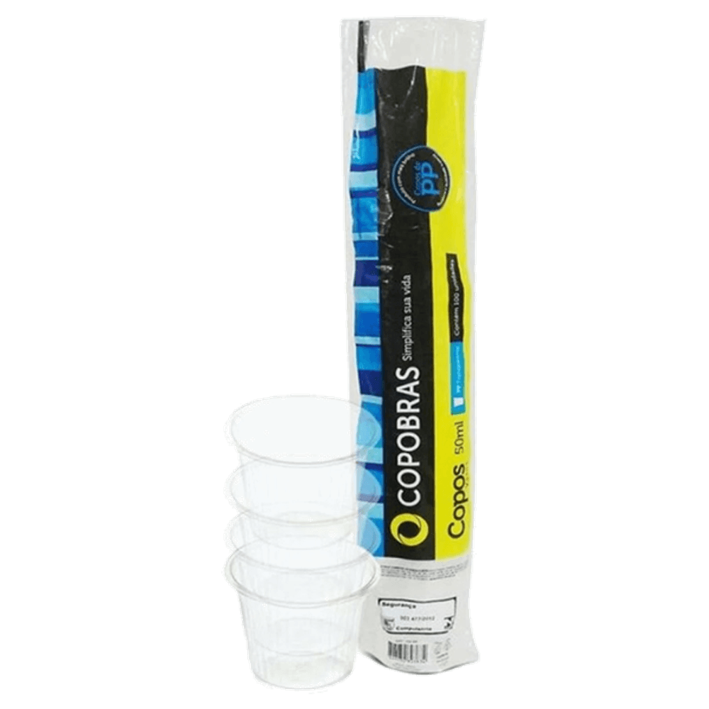 COPO COPOBRÁS 110 ml C/ 100 UN - Boni Embalagens