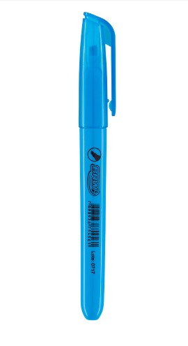 MARCA TEXTO FLUORESCENTE AZUL BRW - Boni Embalagens