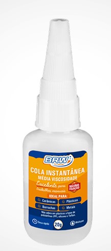 COLA INSTANTÂNEA 20GR MÉDIA VISCOSIDADE BRW - Boni Embalagens