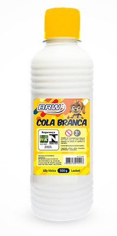 COLA BRANCA LÍQUIDA 500GR BRW - Boni Embalagens