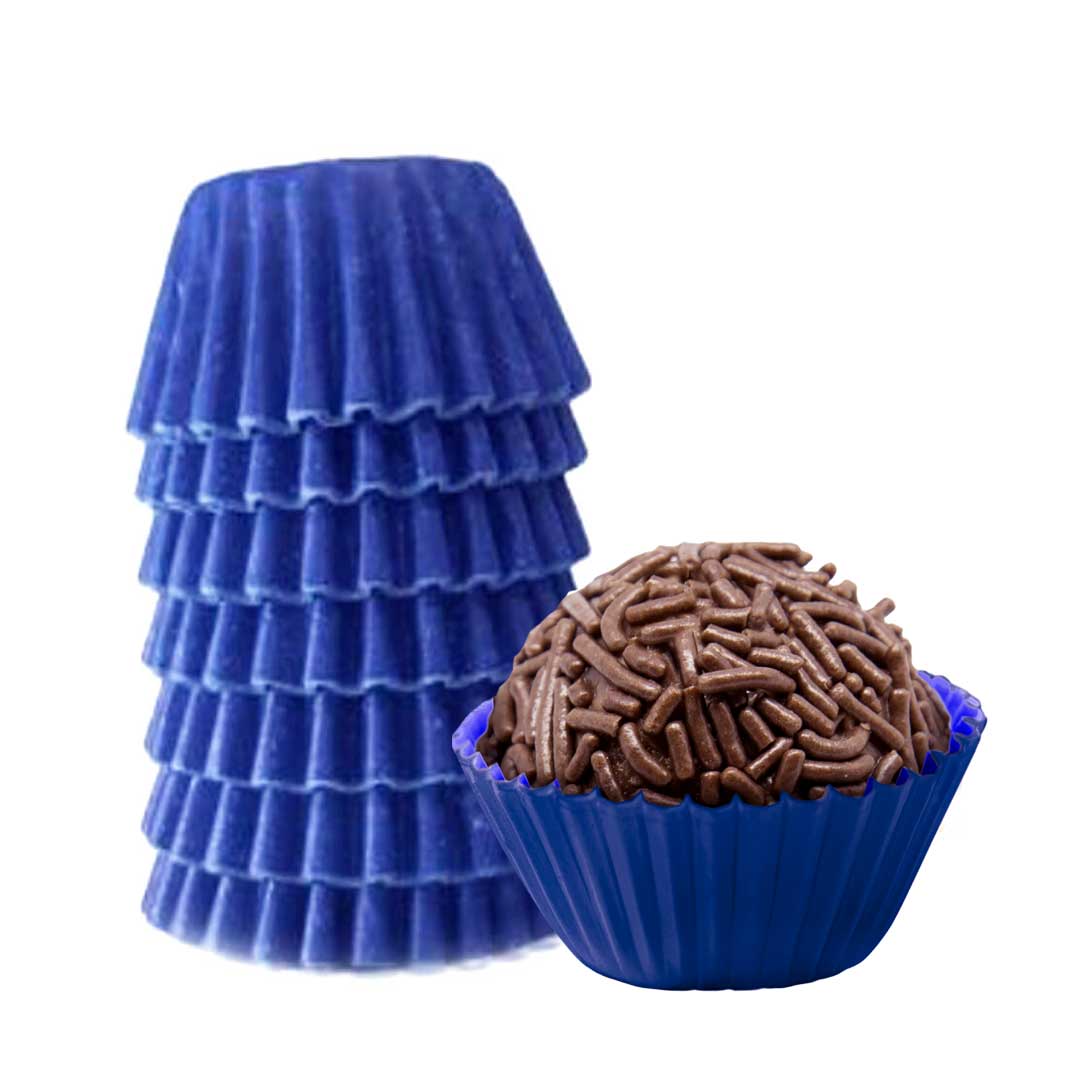 FORMA BRIGADEIRO N 5 AZUL ESCURO C/ 100 - Boni Embalagens