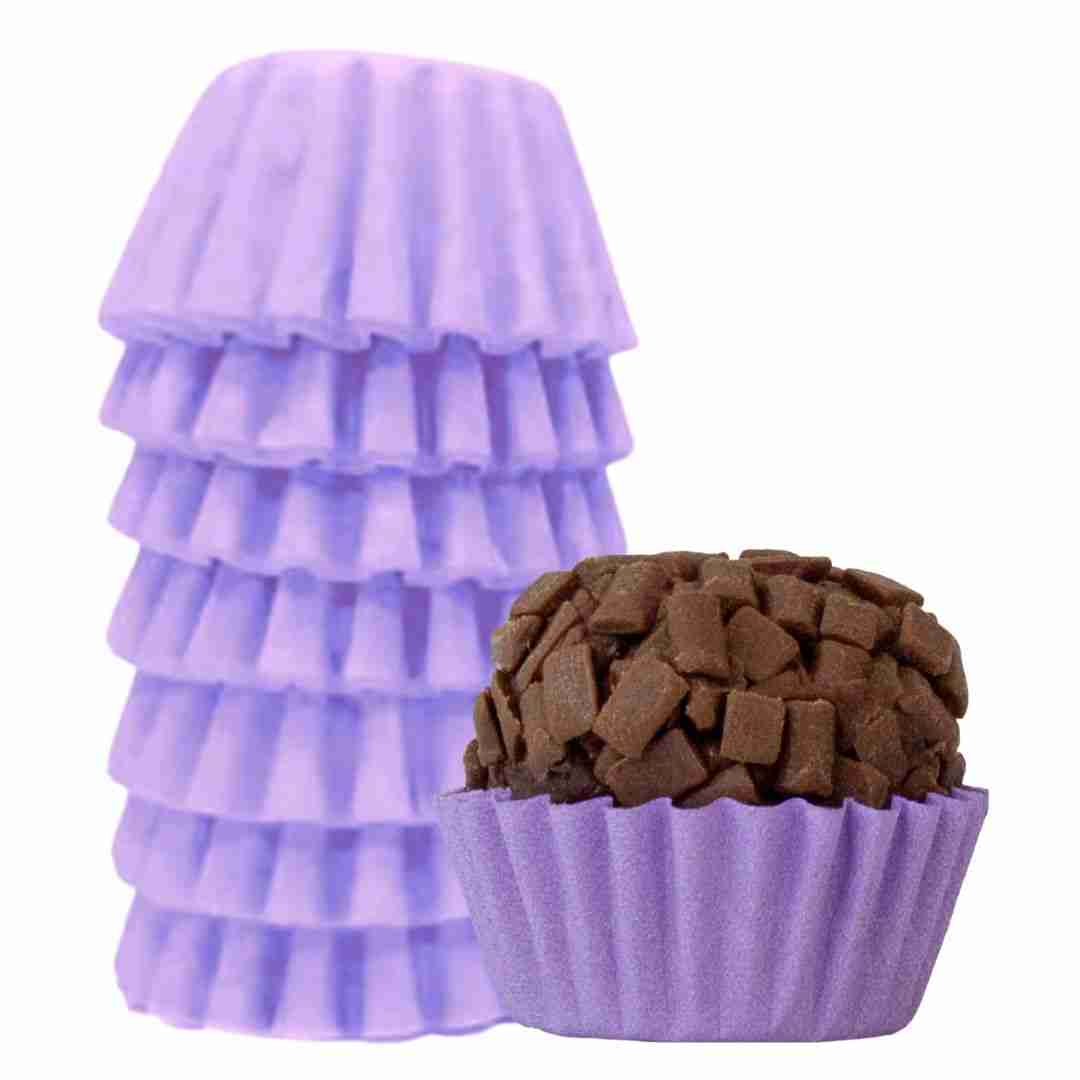 FORMA BRIGADEIRO N 4 LILÁS C/100 - Boni Embalagens