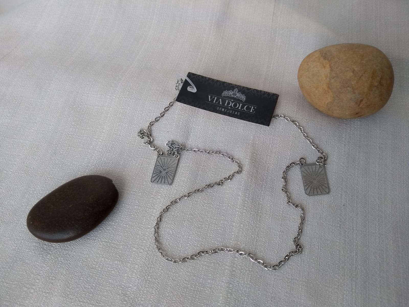 Colar Escapulario Espirito Santo Masculino - Andre Luiz Takahira