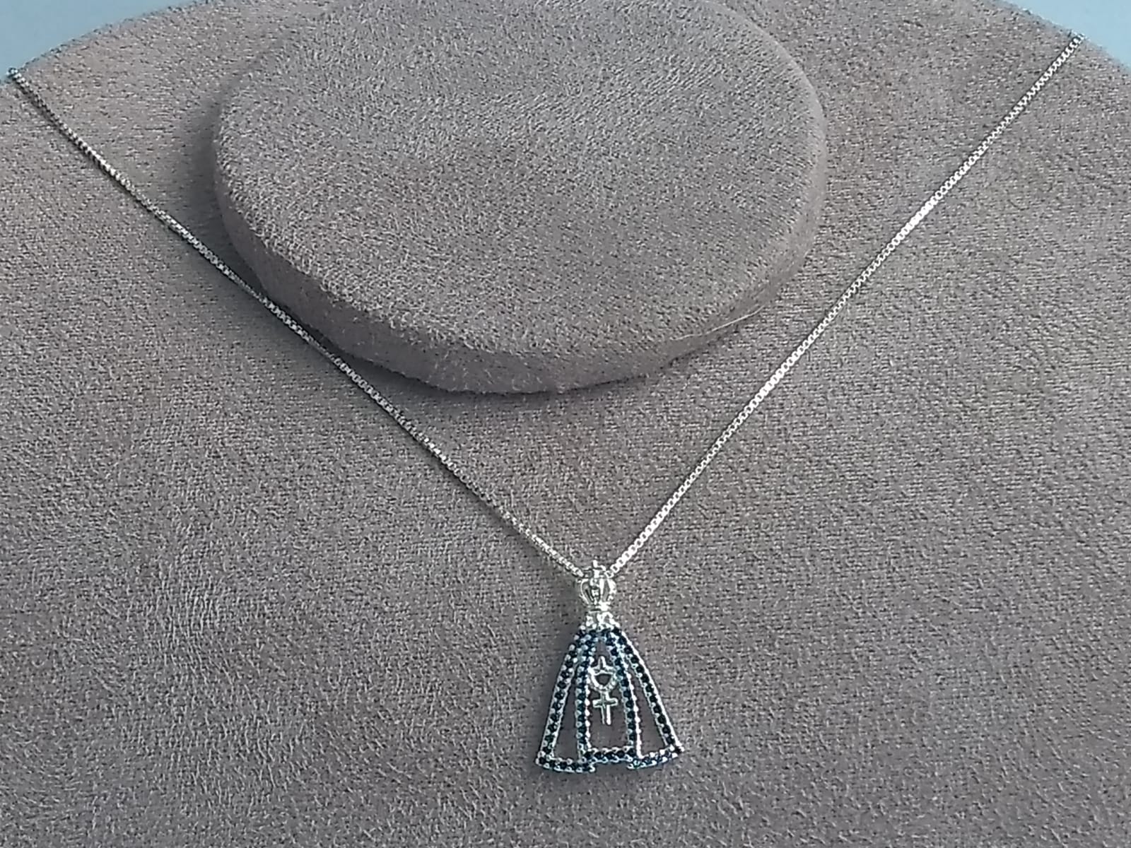 Colar de Prata 925 Nossa Senhora Vazado - Andre Luiz Takahira