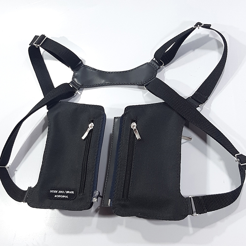 DIOMBO KIMUDA ZÍPER - PRETO PREMIUN ALTA PERFORMANCE - (VEGAN) - Kaic Bo