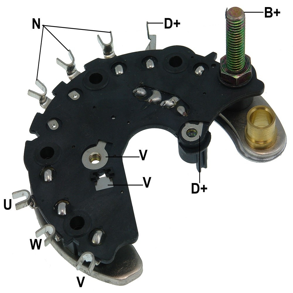 Placa De Diodos Gauss Equivalente A13Vi49 Valeo - MozBR Peças e ...